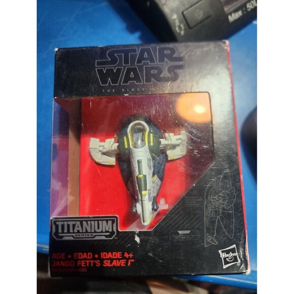 Hasbro | Toys | Star Wars Jango Fetts Slave I Black Series 27 Titanium ...